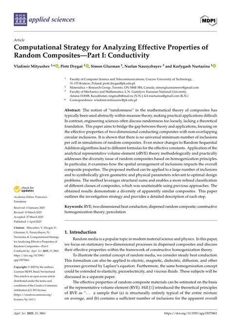 Pdf Analytical Formulas For Effective Conductivity Of Dispersed