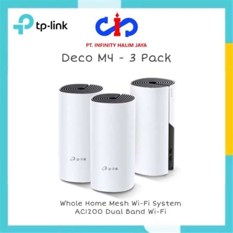 Promo Tp Link Deco M4 3 Pack Ac1200 Whole Home Mesh Wi Fi System Diskon 23 Di Seller
