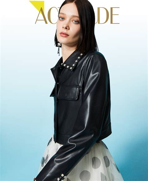 Жакет с эффектом натуральной кожи с вышивкой 222ap2330 Twinset — купить в интернет магазине