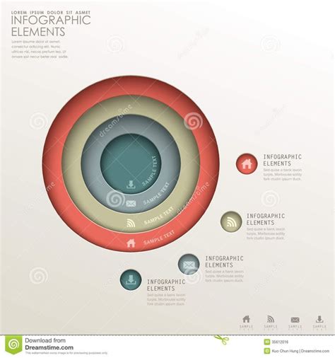 Abstract Concentric Infographics