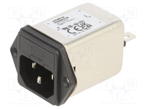 Filtered Iec Power Entry Module Iec C14 General Purpose 6 A 250 Vac 2 Pole Fuse Holder