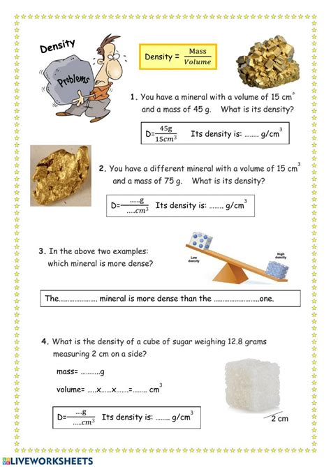 Density Column Experiment Worksheet At Jamie Mealmaker Blog