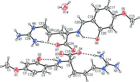 Molecular Configuration And Atom Numbering Scheme For The Two