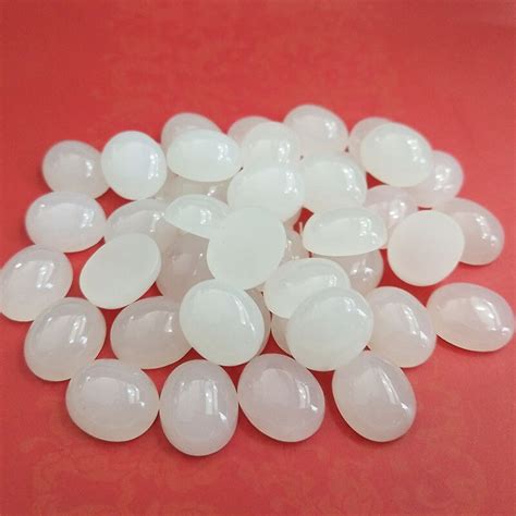 Natural Hetian Jade Naked Stone Egg Shaped Flat Pl Vicedeal