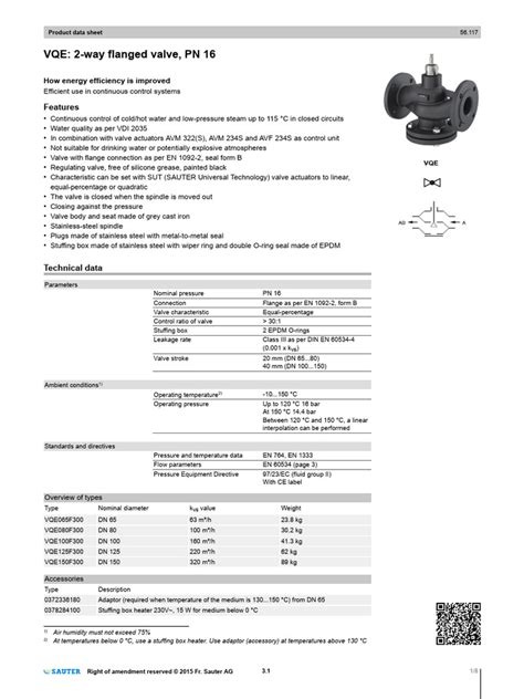 Sauter Vqe Pdf Valve Actuator