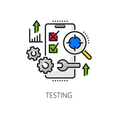 App Develop And Testing Software Coding Icon 43344757 Vector Art At