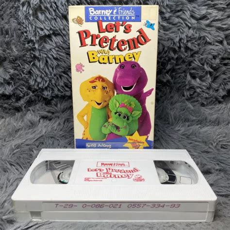 Lets Pretend With Barney Vhs Tape 1993 Barney And Friends Collection Sing Along Eur 16 10