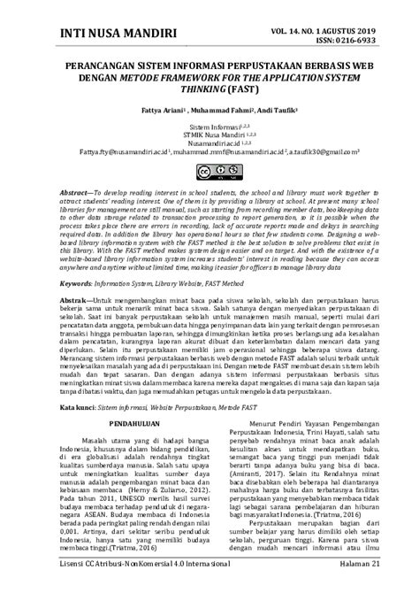 pdf perancangan sistem informasi perpustakaan berbasis web dengan