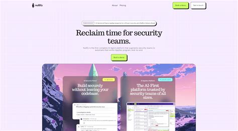 Nullify Plataforma De Ia Para Seguridad De Aplicaciones Directorio De Seektool Ai