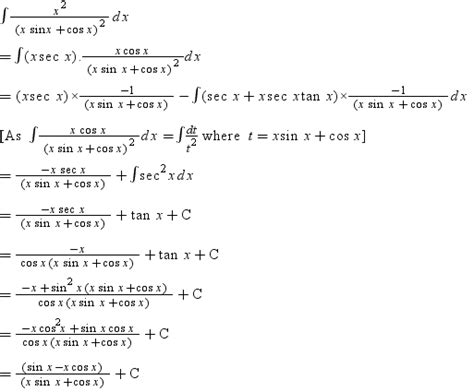 Integration Of X 2 Xsinx Cosx 2 • Physics Forums