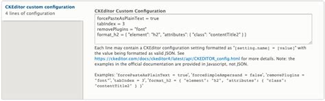 Ckeditor Custom Config