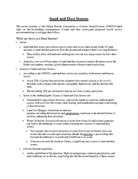 Effects Of Desertification Sand Storms Food Insecurity And Poverty