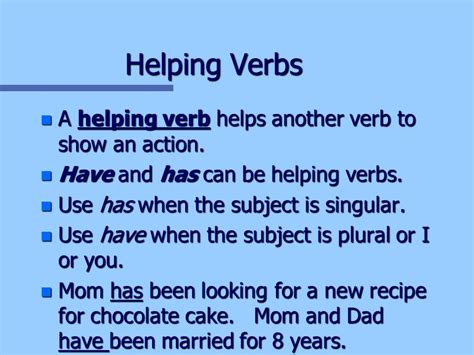 Helping Verb Definition