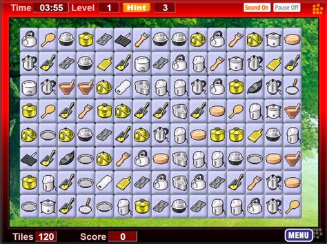 Игра Коннект 2: Кухонный инвентарь (Connect 2) — играть онлайн бесплатно
