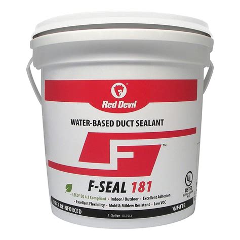Mastic Duct Sealant F Seal 181 Fiber Reinforced Water Based 1 Gal Aandr Supply Air