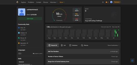 🌟 Milestone Achieved 50 Leetcode Problems Solved Sudhakar Limba Posted On The Topic Linkedin