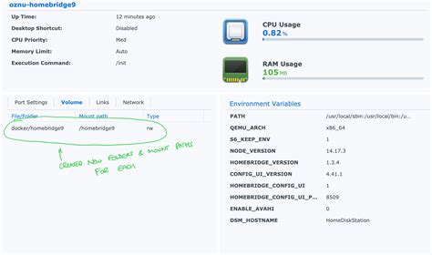 multiple instances of homebridge on docker synology seem to share