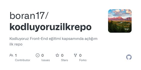Github Boran Kodluyoruzilkrepo Kodluyoruz Front End E Itimi Kapsam Nda A T M Ilk Repo