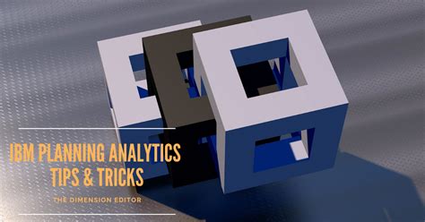 Ibm Planning Analytics Tips And Tricks Pa Modeling The Dimension Editor