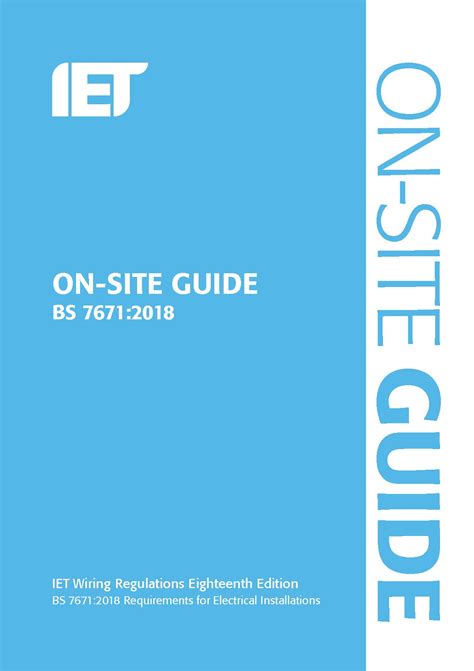Cj Consultants Iet Regulation 18th Bs 7671 On Site Guide