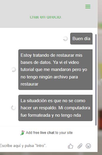 Restauración de datos