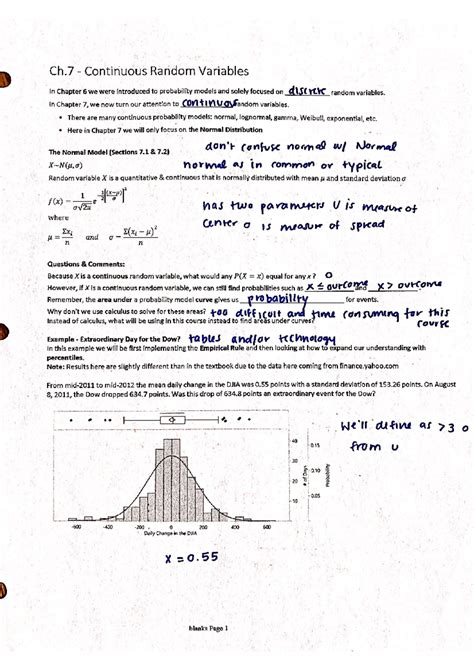 CH Continuous Random Variables In Chapter We Now Turn Our Attention To COV WU OVFandom