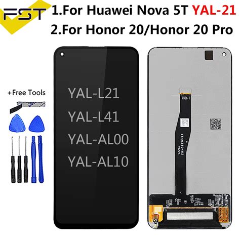 626 لهواوي الشرف 20 شاشة Lcd تعمل باللمس محول الأرقام ل نوفا 5t الشرف