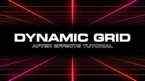 Dynamic Grid Animation In After Effects After Effects Tutorial Retro Style Grid Background