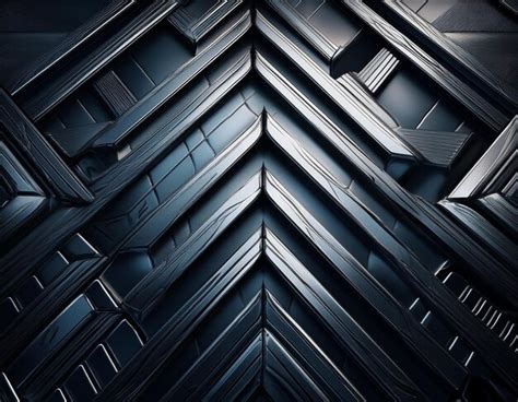 Futuristic Metallic Geometric Patterns Abstract Chrome Grid Design With