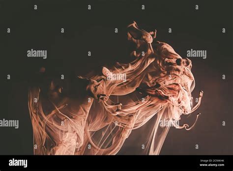 Abstract Ink Drop In Water With Intricate Patterns Stock Photo Alamy