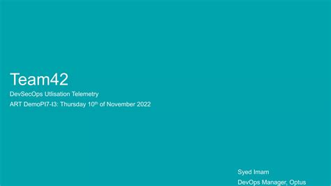 Devsecops Platform Telemetry Dashboard Demo Ppt