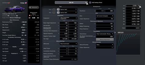 Challenger Test Specs Gtplanet