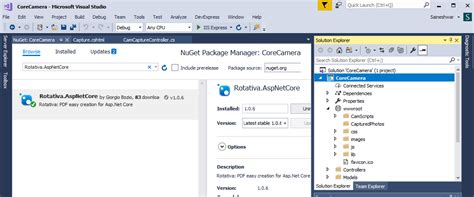 issue after installing rotativa aspnetcore it does not add rotativa