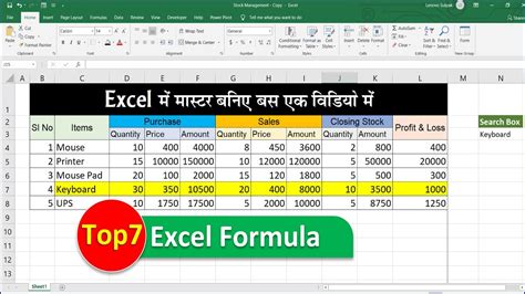 top 7 daily uses most important formula in microsoft excel advanced