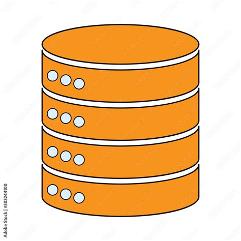 Database Storage Icon Internet Network Server Cloud Data Symbol