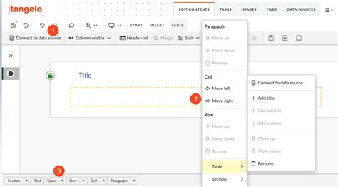 connecting a data source to a table and using connected tables tangelo software