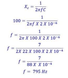 Capacitive Reactance The Reactance Of Capacitors