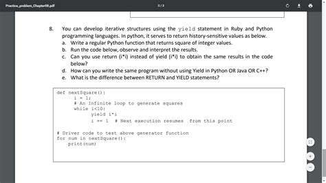 Solved Practice Problem Chapter Pdf You Can Develop Chegg Com