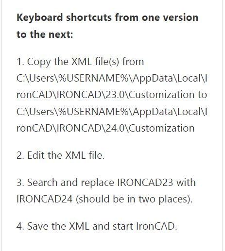 Ironcad Settings To New Version General Discussion Ironcad Community