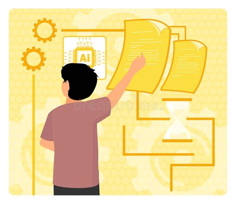 Ai Automated Data Preprocessing Stock Vector Illustration Of