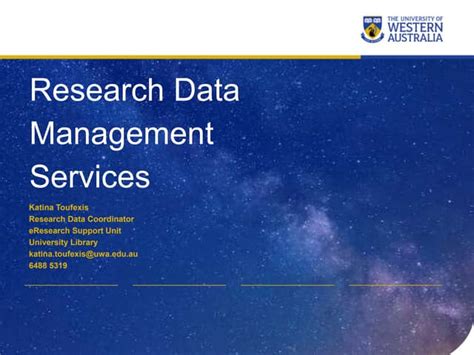 Data Access And Storage Uwa Uwa Research Week September 2017 Pptx Desktop Publishing