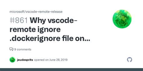 Why Vscode Remote Ignore Dockerignore File On Root Of Docker Context Issue Microsoft