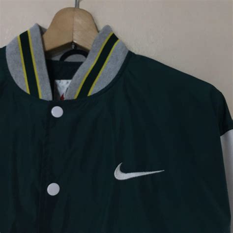 Vintage Nike Letterman Jacket Mens Fashion Tops And Sets Tshirts