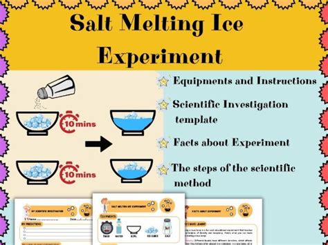 The Salt Melting Ice Experiment Stem Activities And Scientific Method