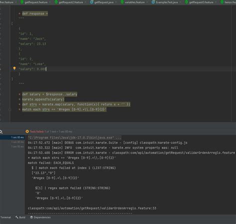 Karate How Can I Validate A Decimal Number With A Regular Expression Stack Overflow