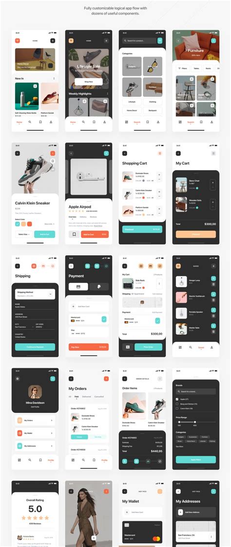 Storefront Ios Ui Kit Ui Kits Ui Kit Mobile App Design Inspiration Ios Ui