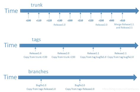 【svn】svn代码管理中trunk、branches、tags的区别和联系svn Branchestagstrunk Csdn博客