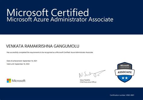 Venkata Ramakrishna Gangumolu On Linkedin Azurecertified Az104 Cloudcomputing 42 Comments