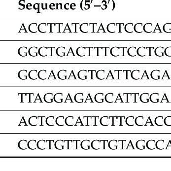 TNF α and IL primer sequences used for RT PCR Download Scientific Diagram