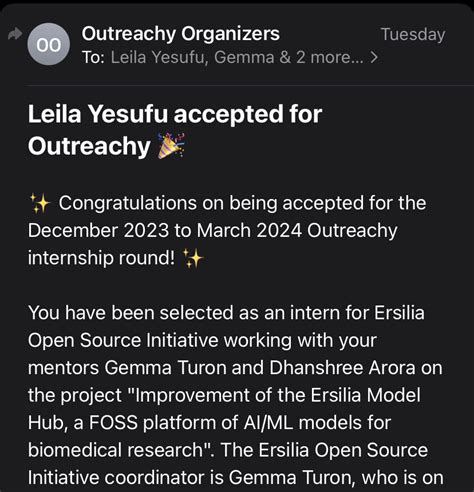 Leila Yesufu On Linkedin Outreachyinternship Ersiliaopensource Biomedicalresearch 31 Comments